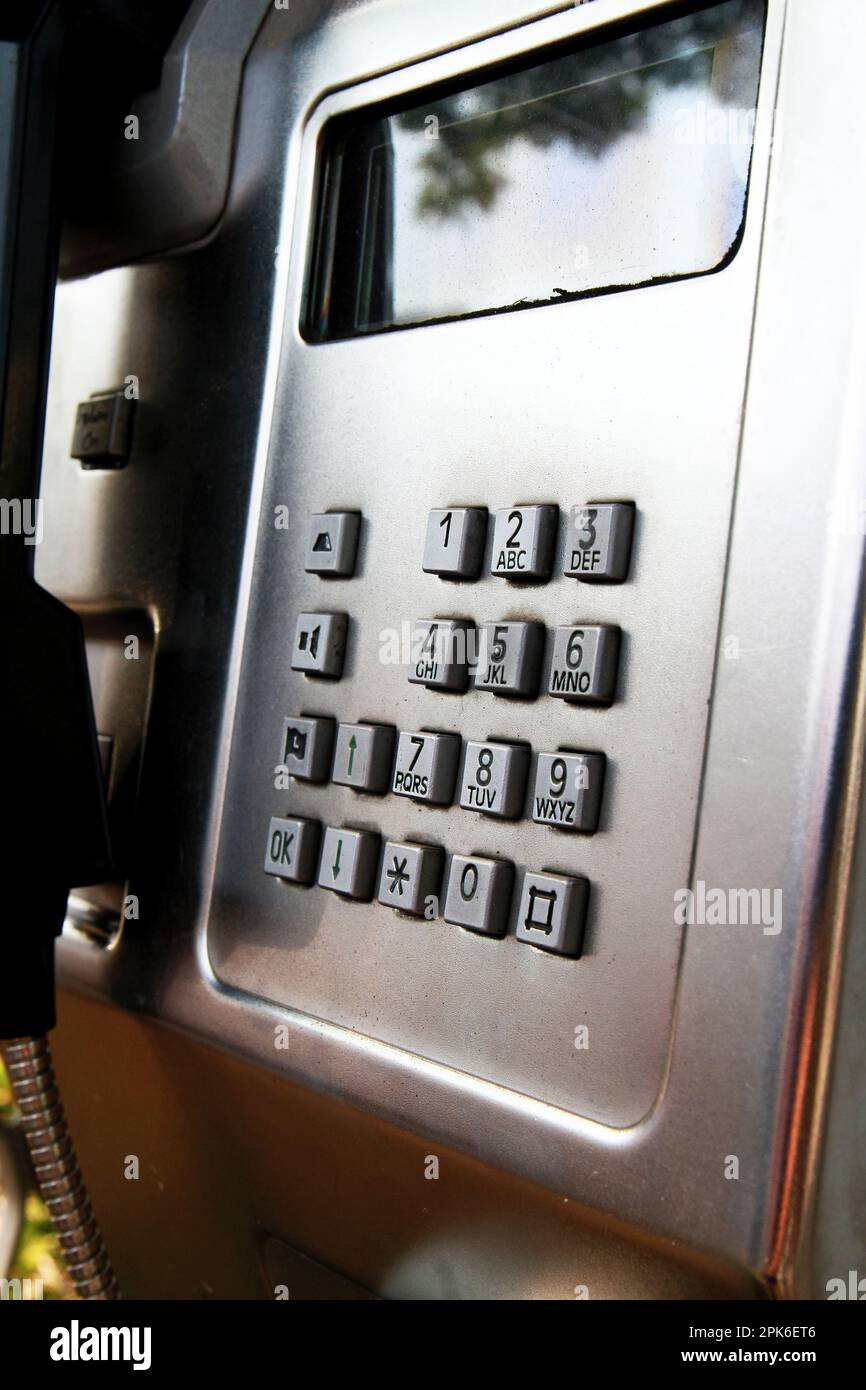 Random street photography of communication keypad and intercom for ...