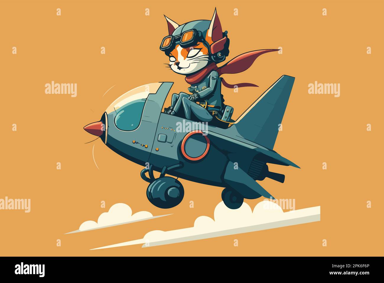 Cat flying a plane hi-res stock photography and images - Alamy