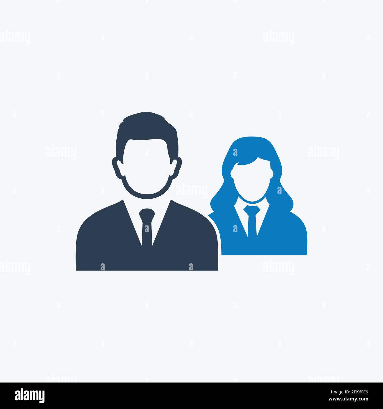 Employee Team Icon with businessman group sign. Editable Vector EPS ...