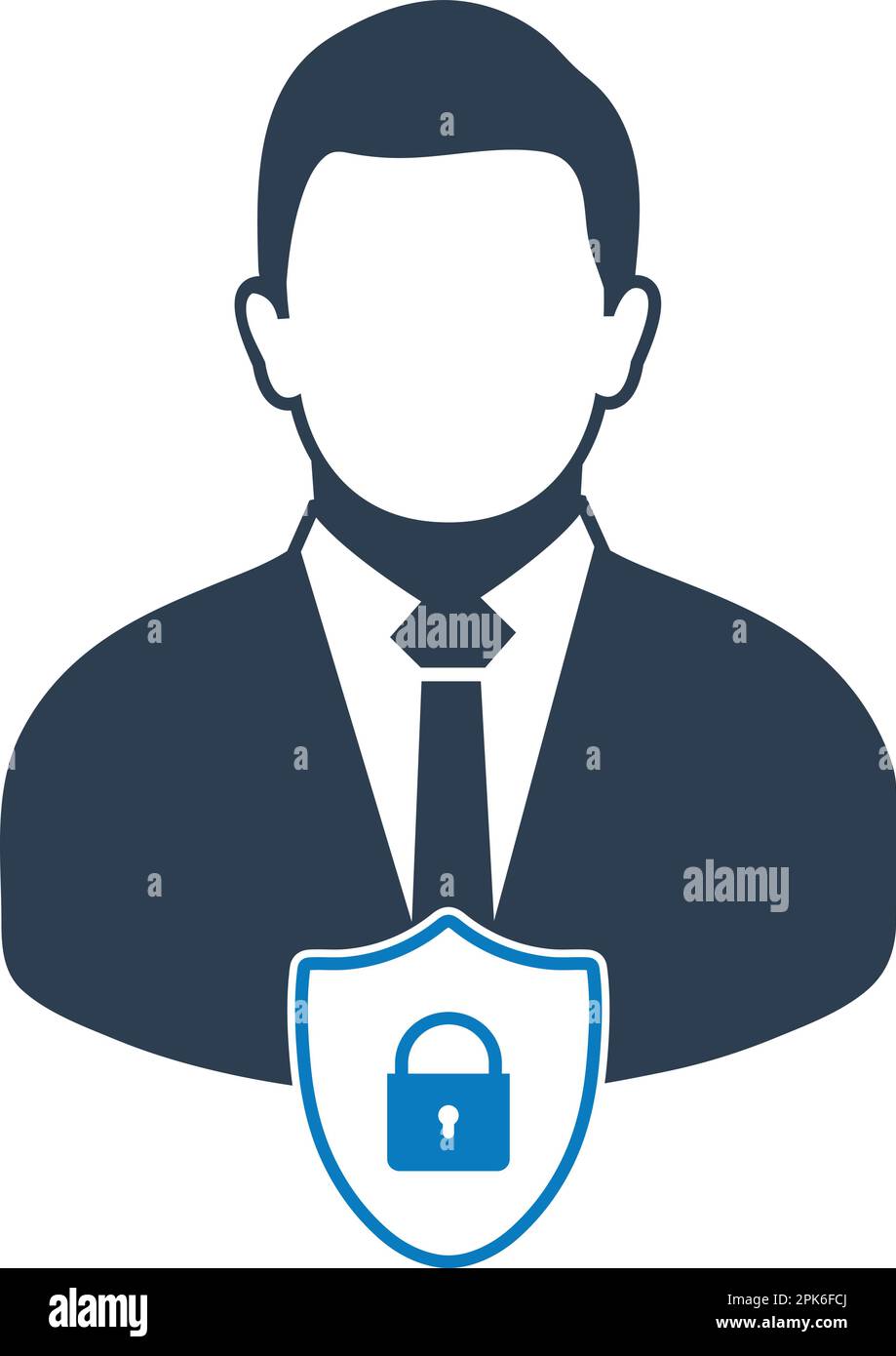 Employee Security icon. Flat style vector EPS Stock Vector Image & Art ...