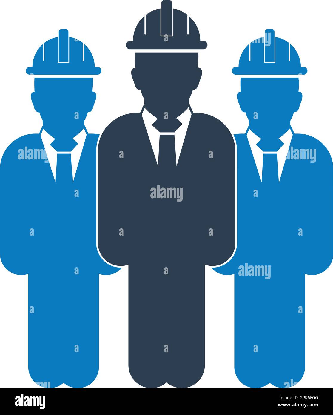 Standing Male Engineer team Icon. Flat style vector EPS Stock Vector ...