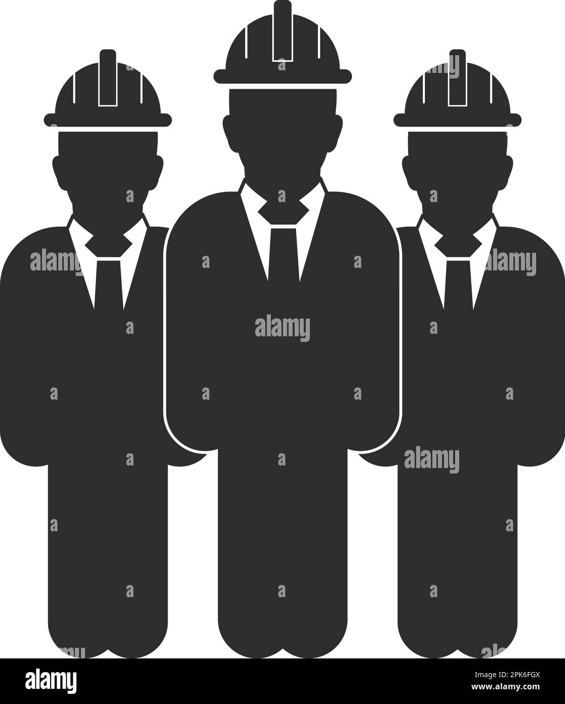 Standing Male Engineer team Icon. Flat style vector EPS Stock Vector ...