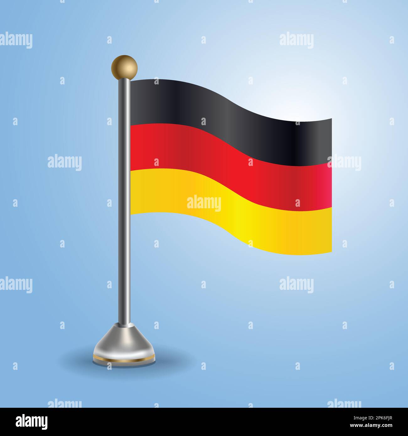 State table flag of Germany. National symbol, vector illustration Stock ...