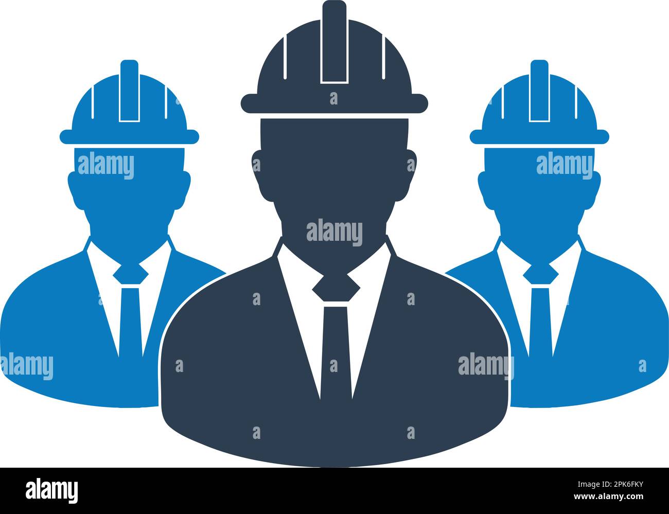 Engineer Team Icon. Flat style vector EPS Stock Vector Image & Art - Alamy