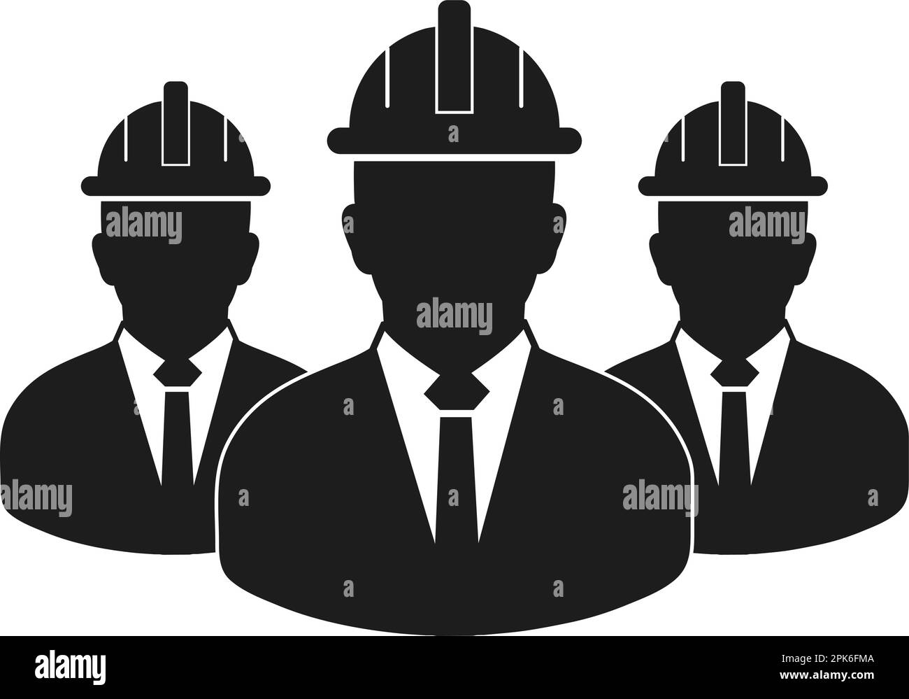 Engineer Team Icon. Flat style vector EPS Stock Vector Image & Art - Alamy