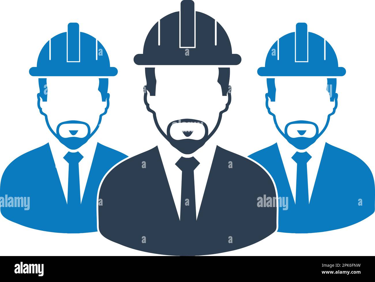 Male Engineer Team Icon. Flat style vector EPS Stock Vector Image & Art ...
