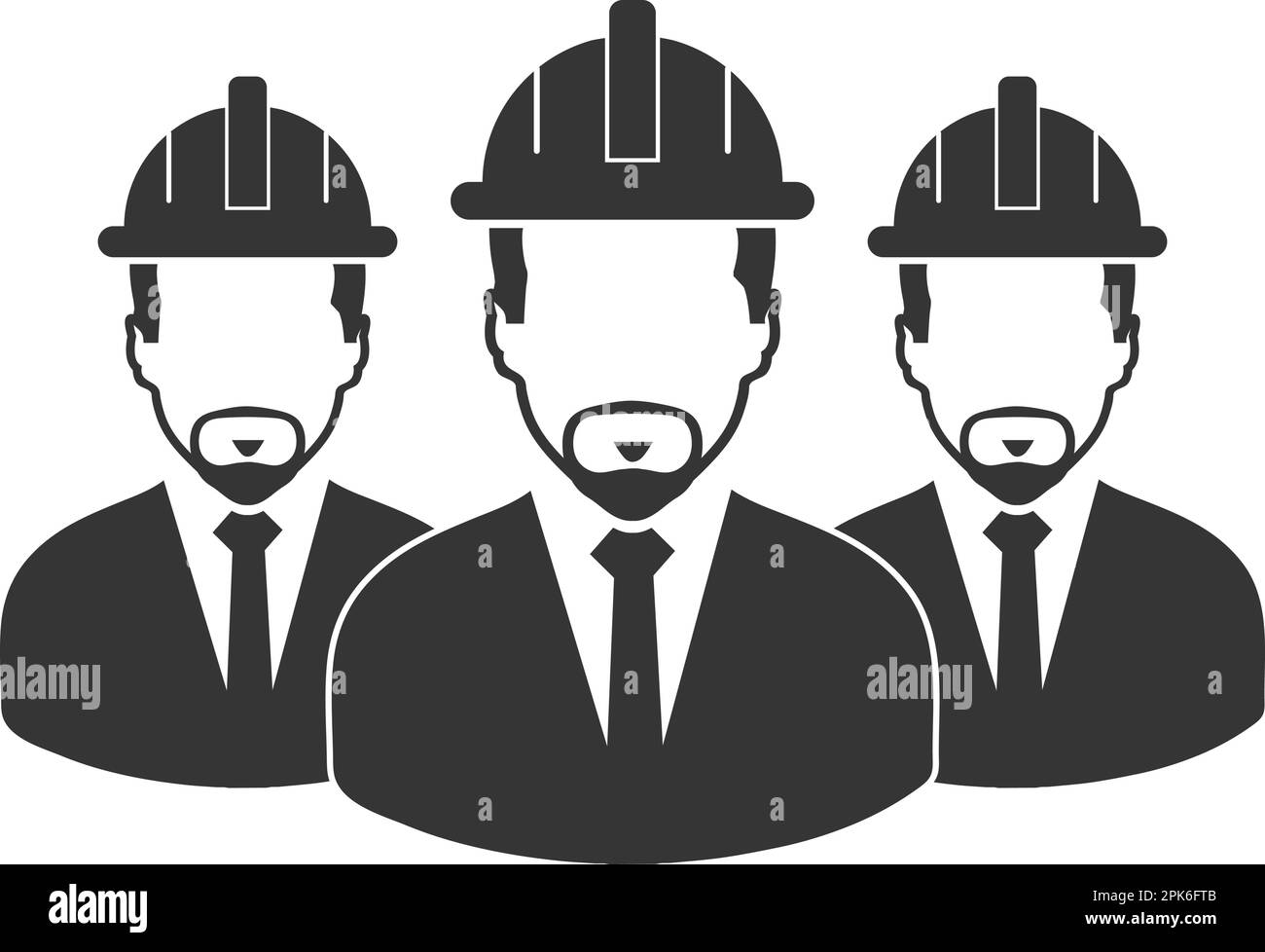 Male Engineer Team Icon. Flat style vector EPS Stock Vector Image & Art ...
