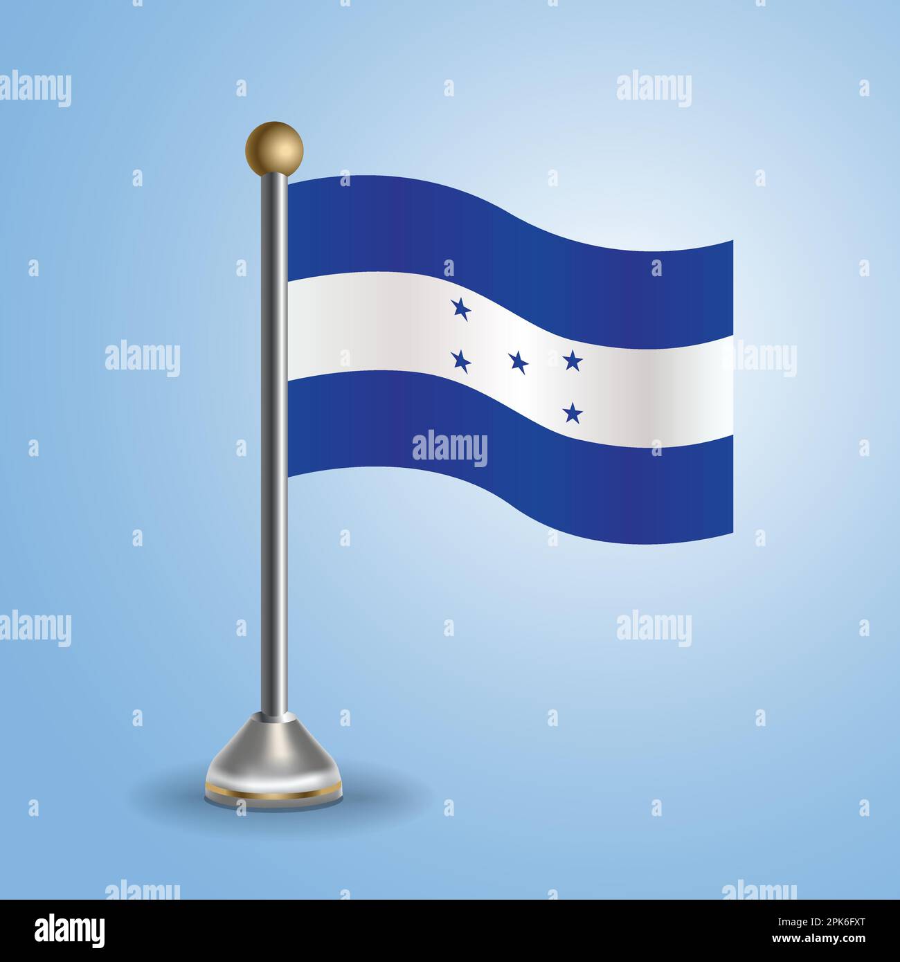 State table flag of Honduras. National symbol, vector illustration ...