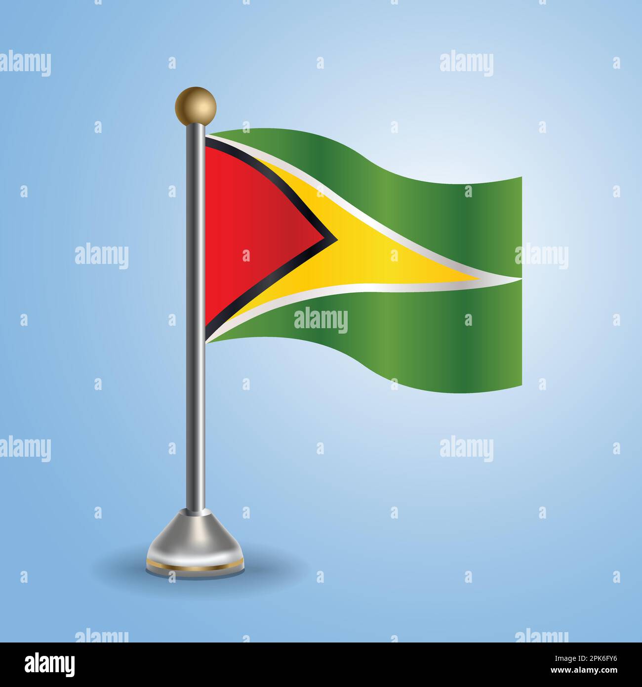 State table flag of Gunaya. National symbol, vector illustration Stock ...