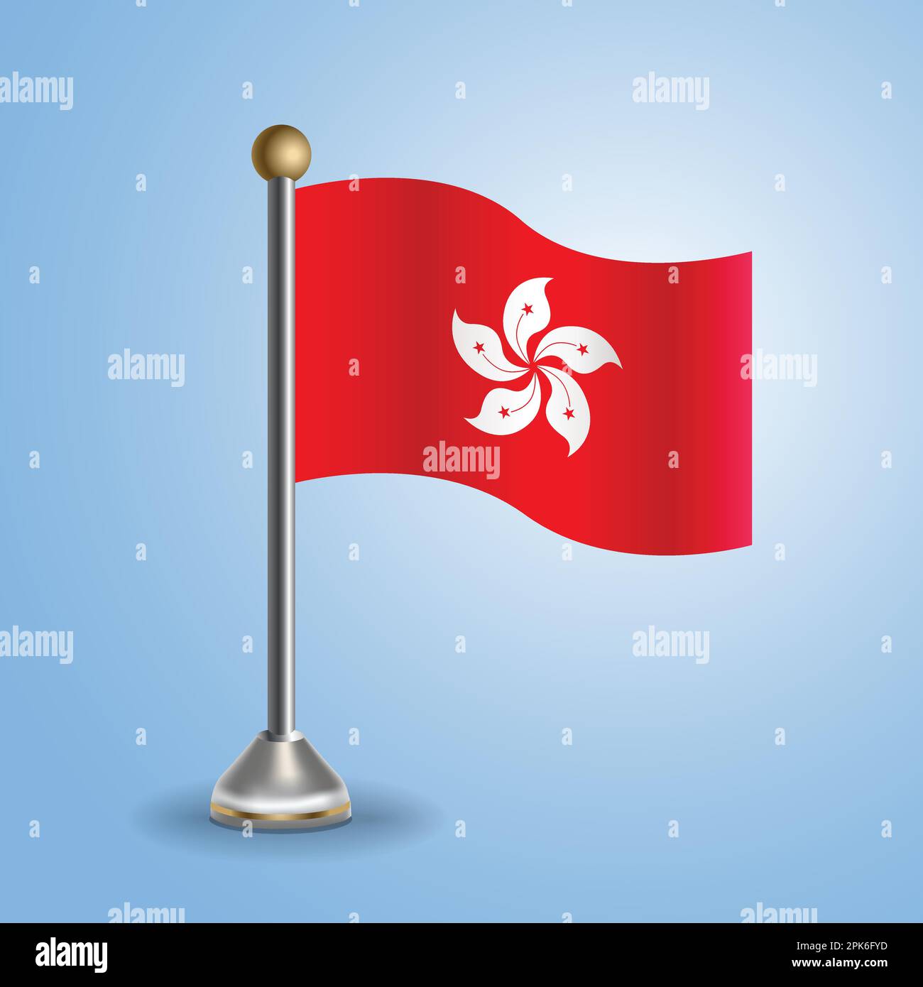 State table flag of Hong Kong. National symbol, vector illustration ...
