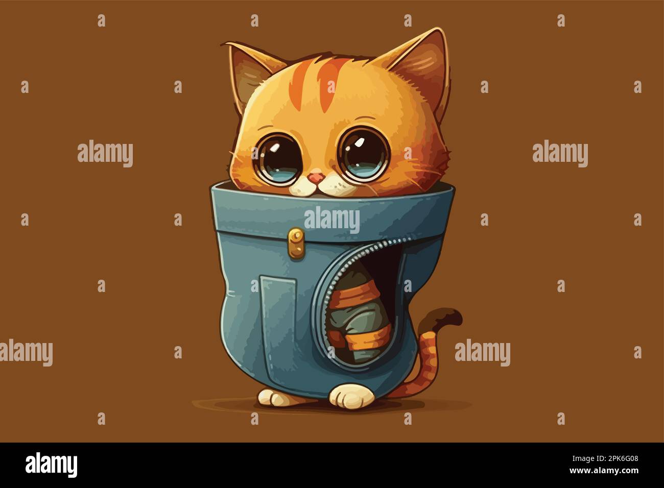 Cat in pocket drawing hi-res stock photography and images - Alamy