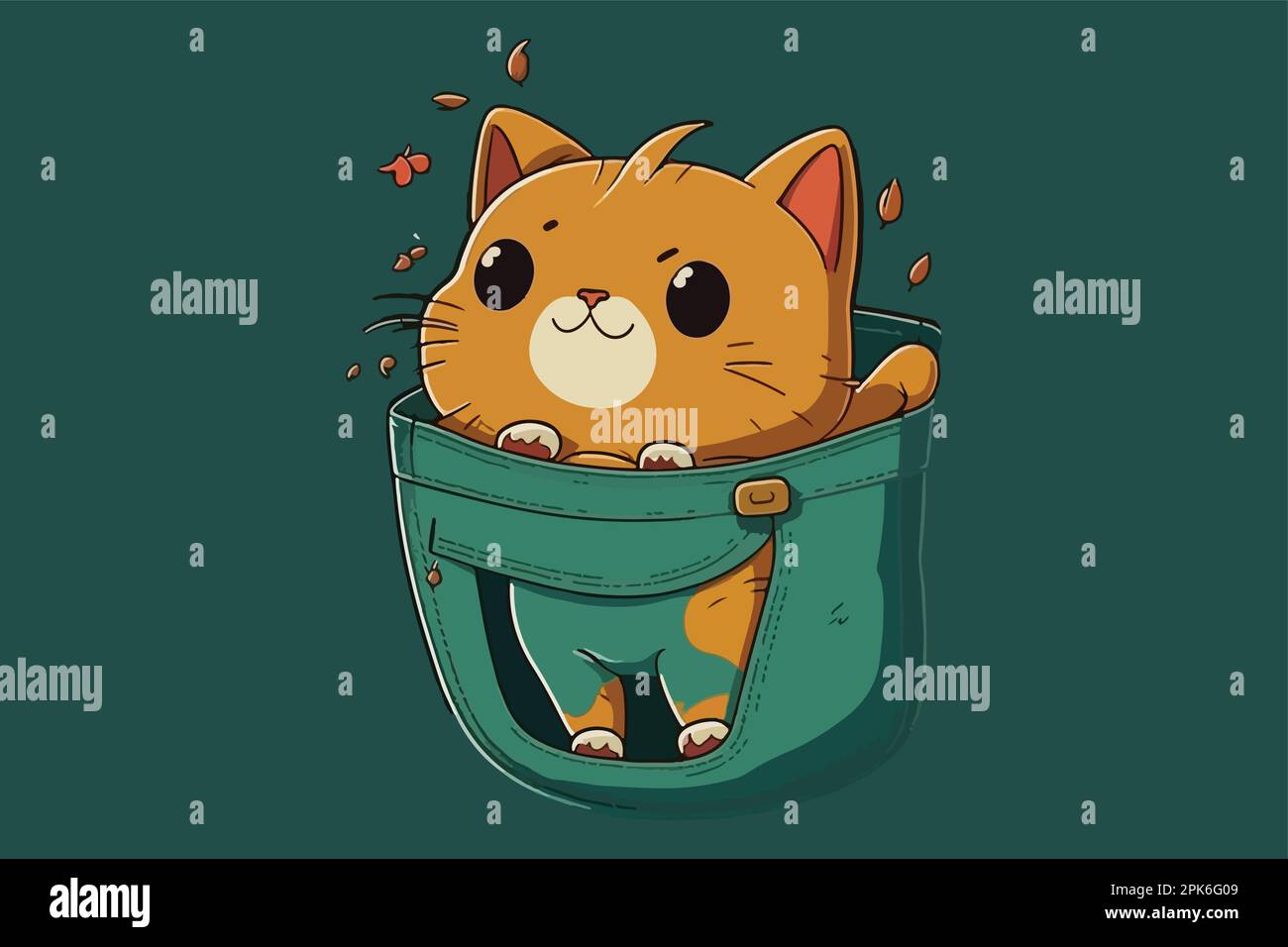 Cat in pocket drawing hi-res stock photography and images - Alamy
