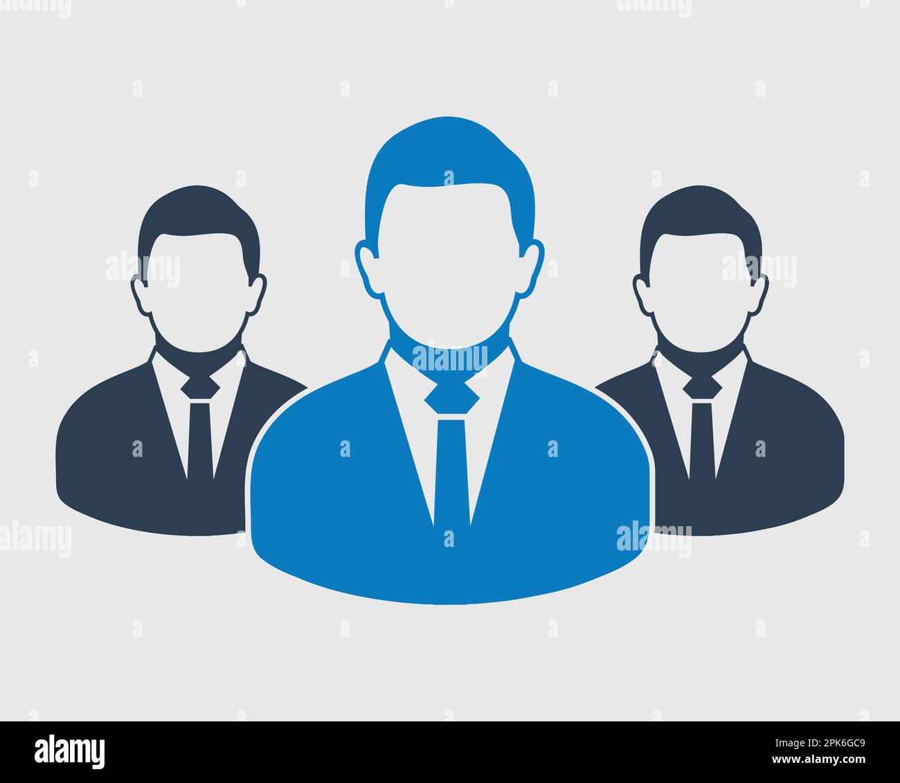 Crowd behind business man Stock Vector Images - Alamy
