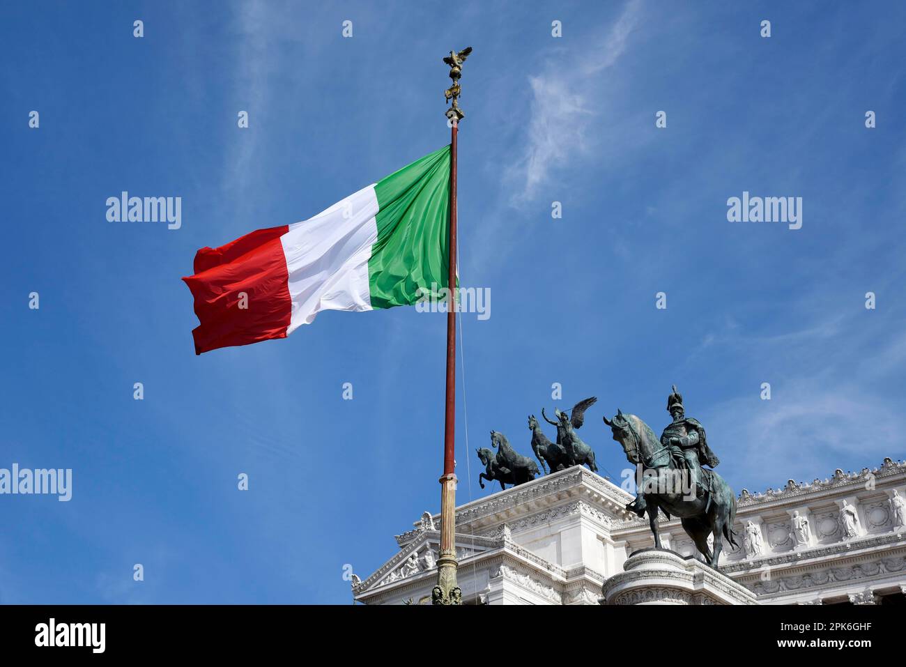 Italian flag, flag, flag, Vittorio Emanuele II, national monument ...