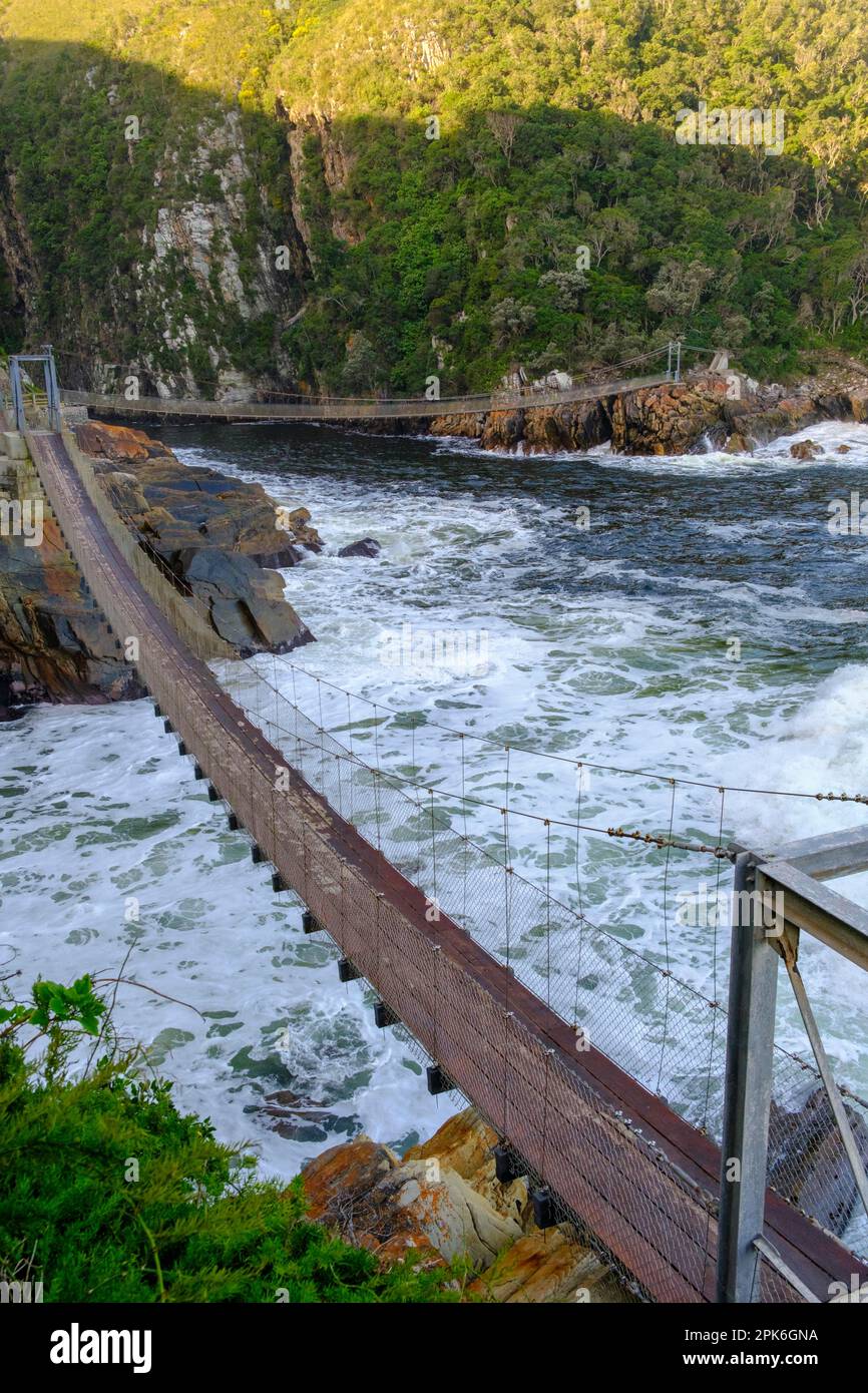 Suspension Bridge, Storms River Mouth, Tsitsikamma National Park ...