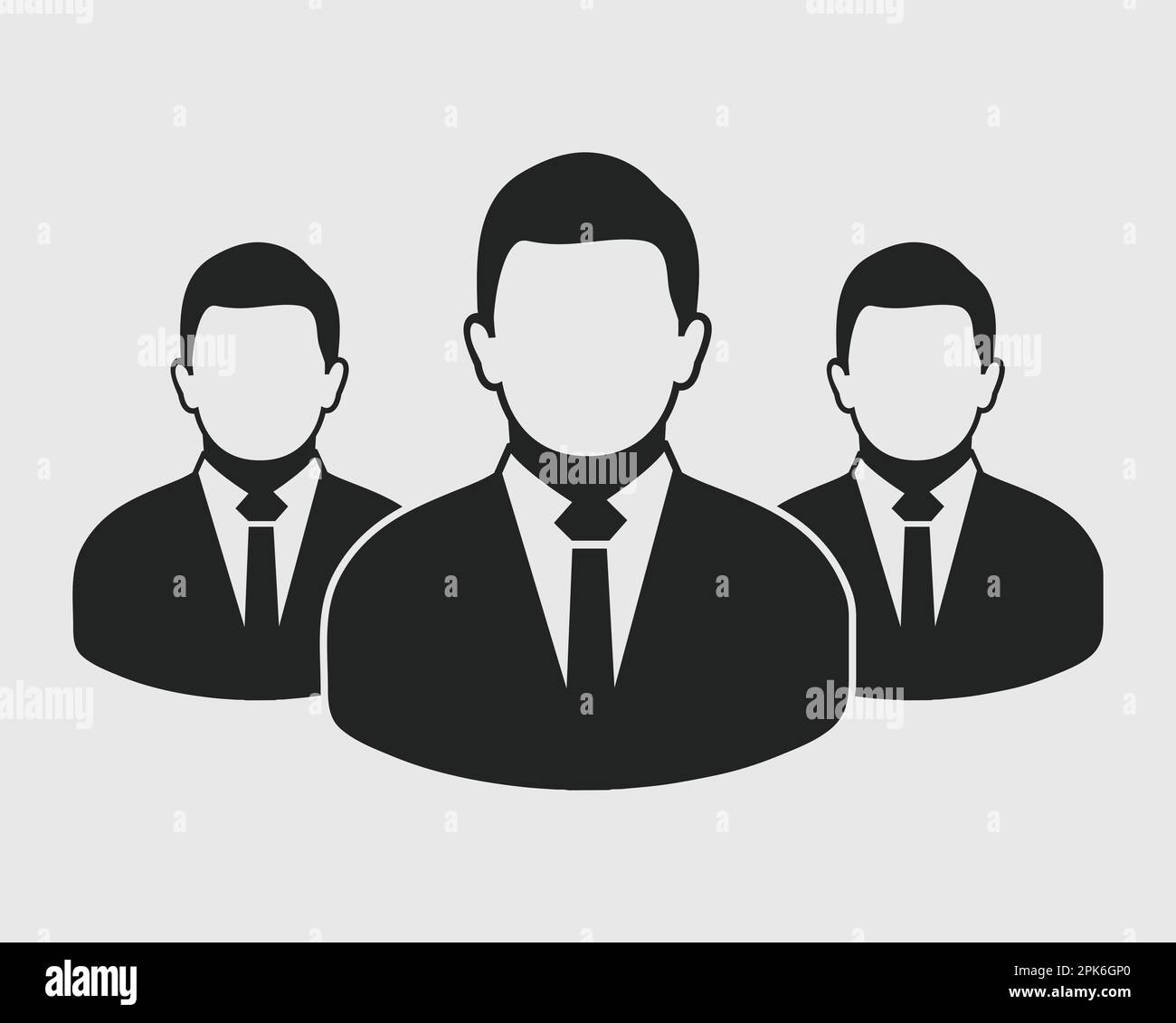 Employees silhouette Stock Vector Images - Alamy