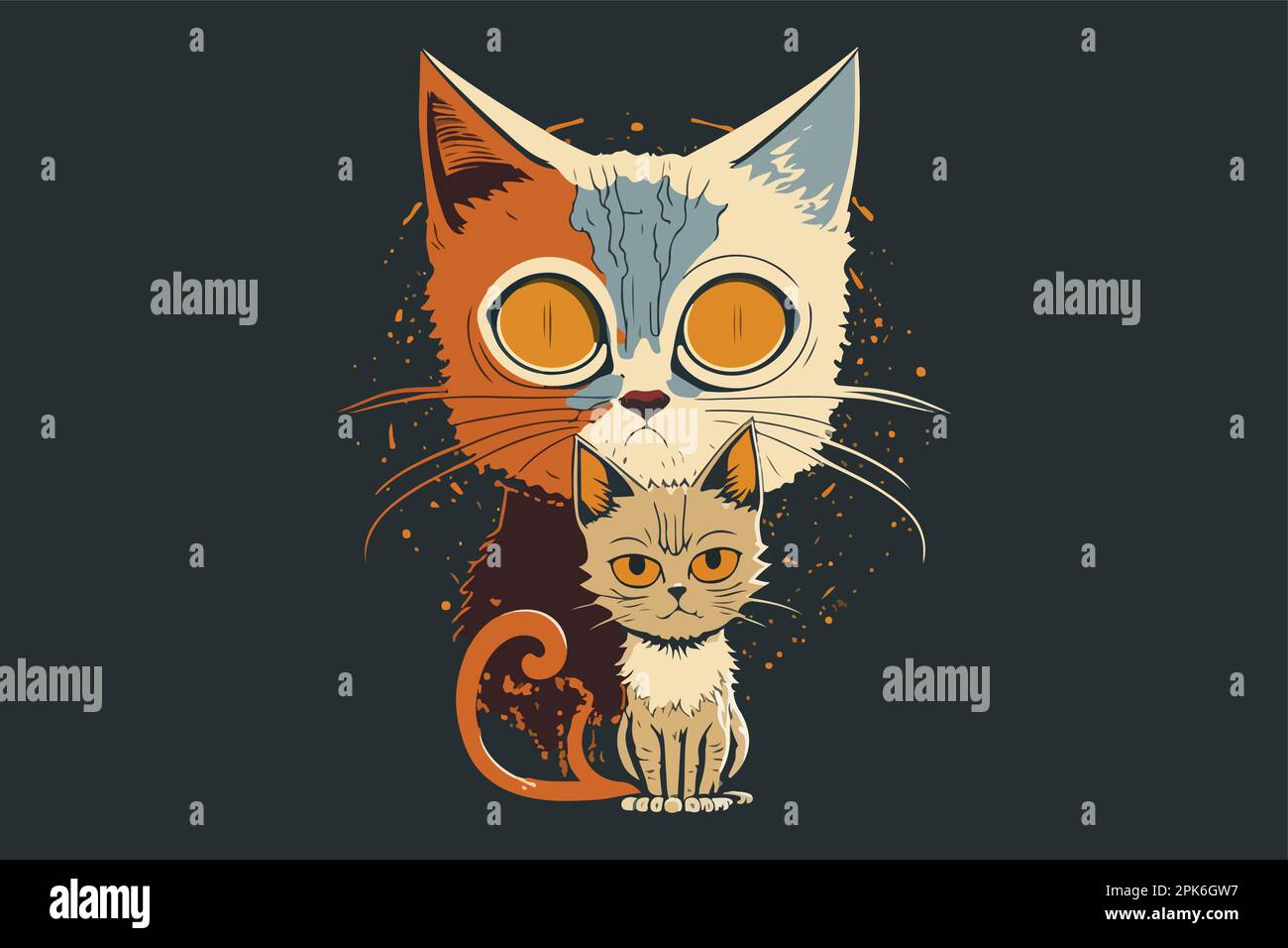 Cat animated clipart hi-res stock photography and images - Alamy