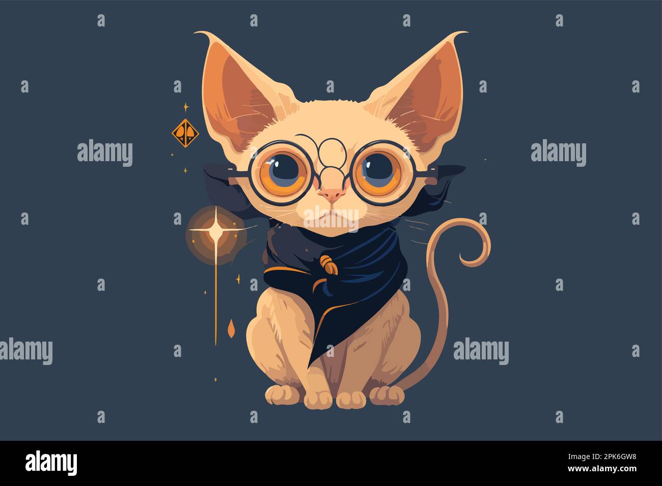 Wizard and cat hi-res stock photography and images - Alamy