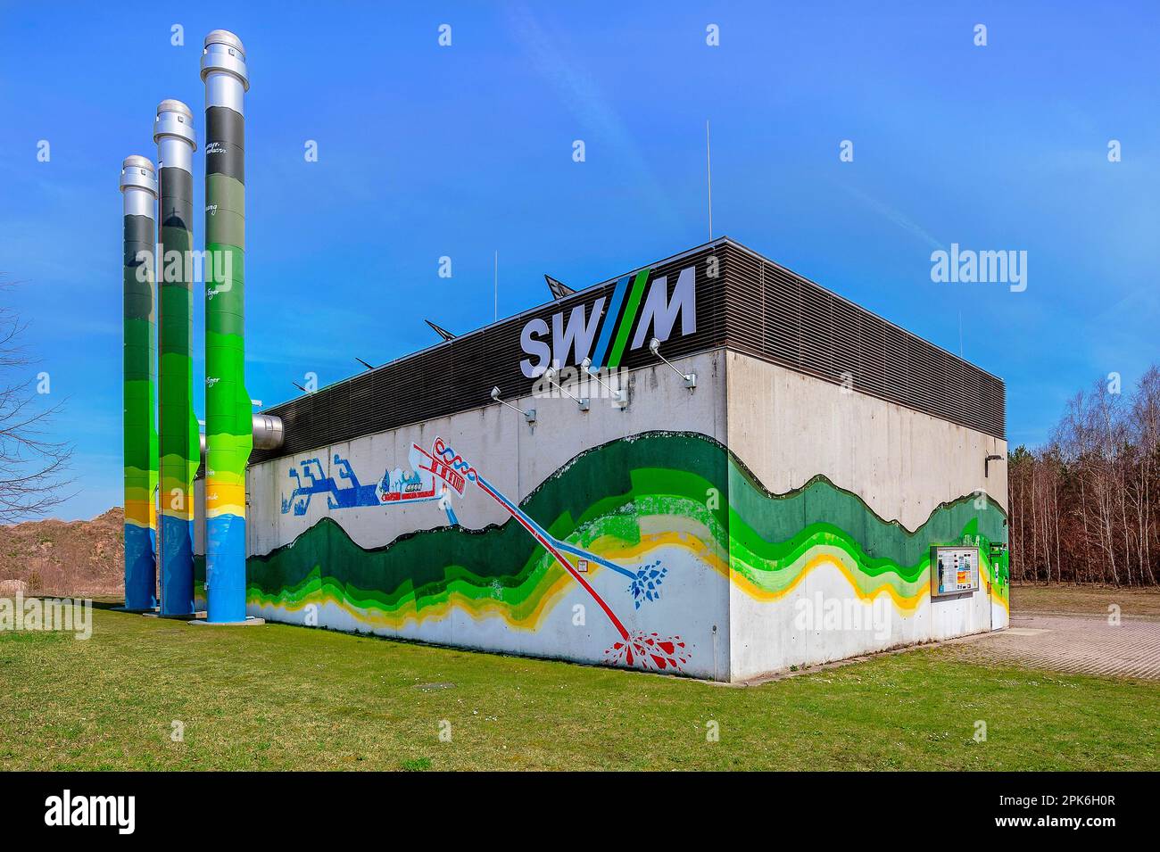 Geothermal power plant, Munich-Riem, Munich, Bavaria, Germany Stock ...