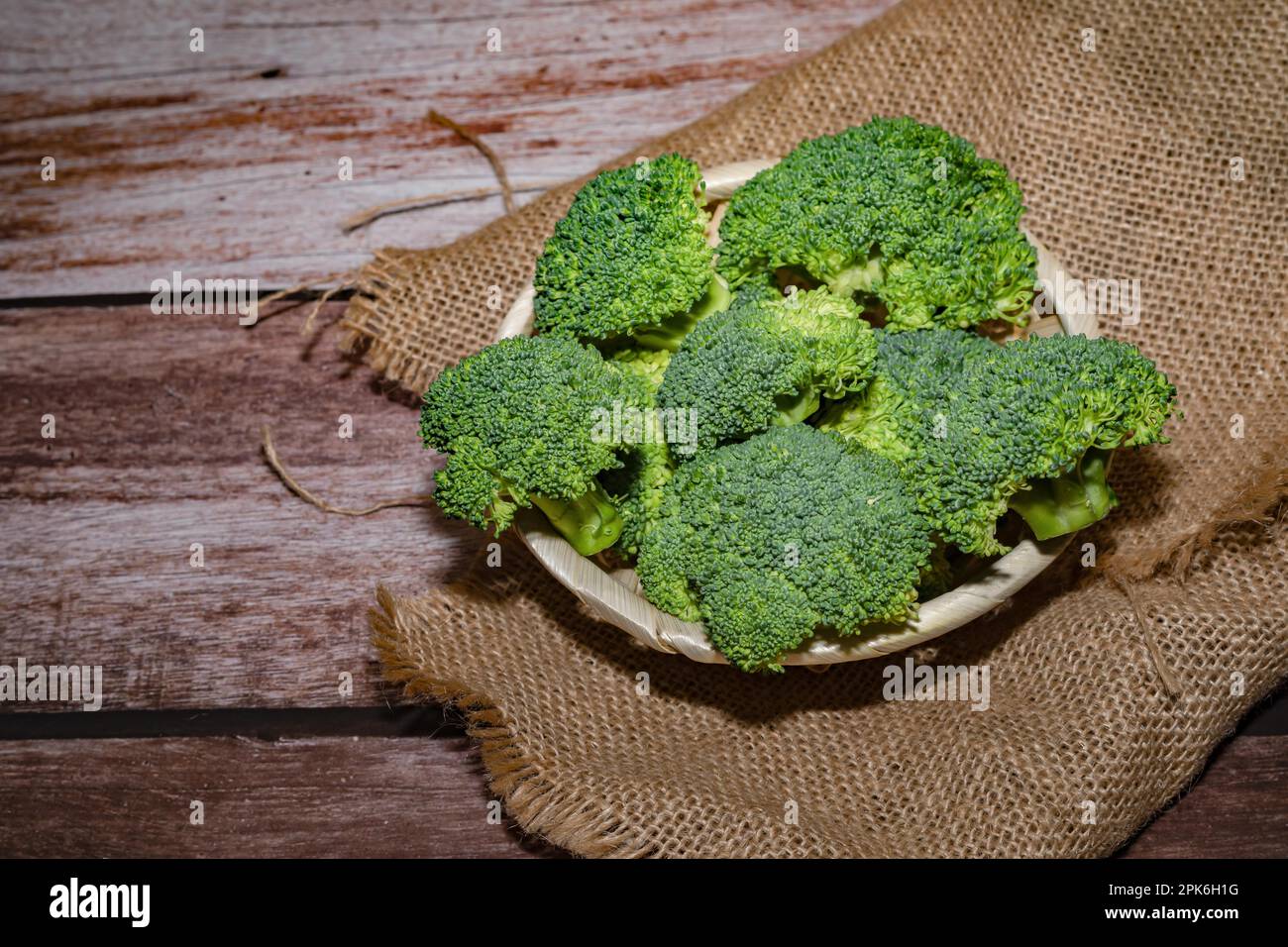 Small cut broccoli isolated on white background and copy space Stock ...