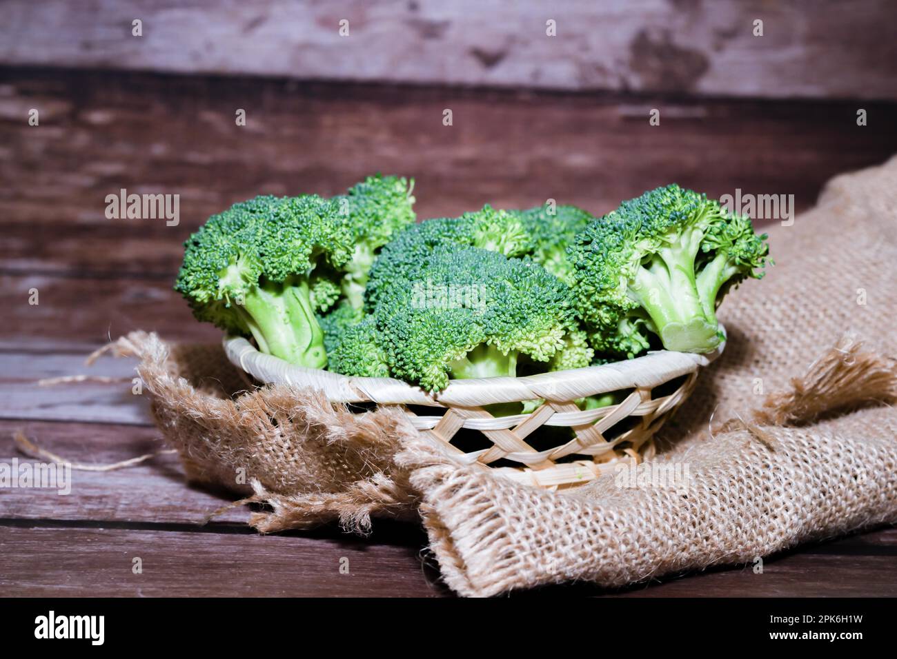 Small cut broccoli isolated on white background and copy space Stock ...