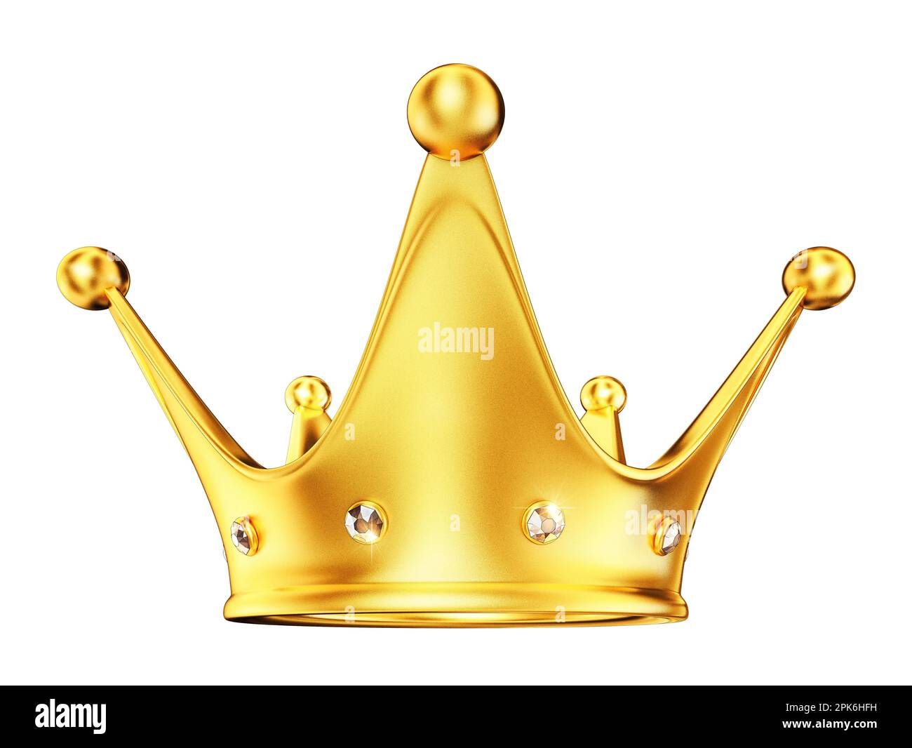 3D rendering of a crown Stock Photo - Alamy