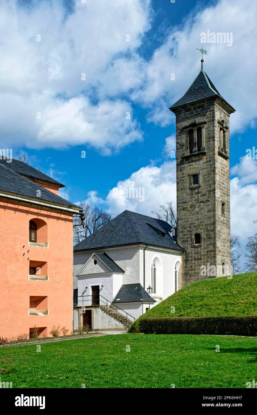 Magdalenenburg and Garrison Church Koenigstein Fortress, Koenigstein ...