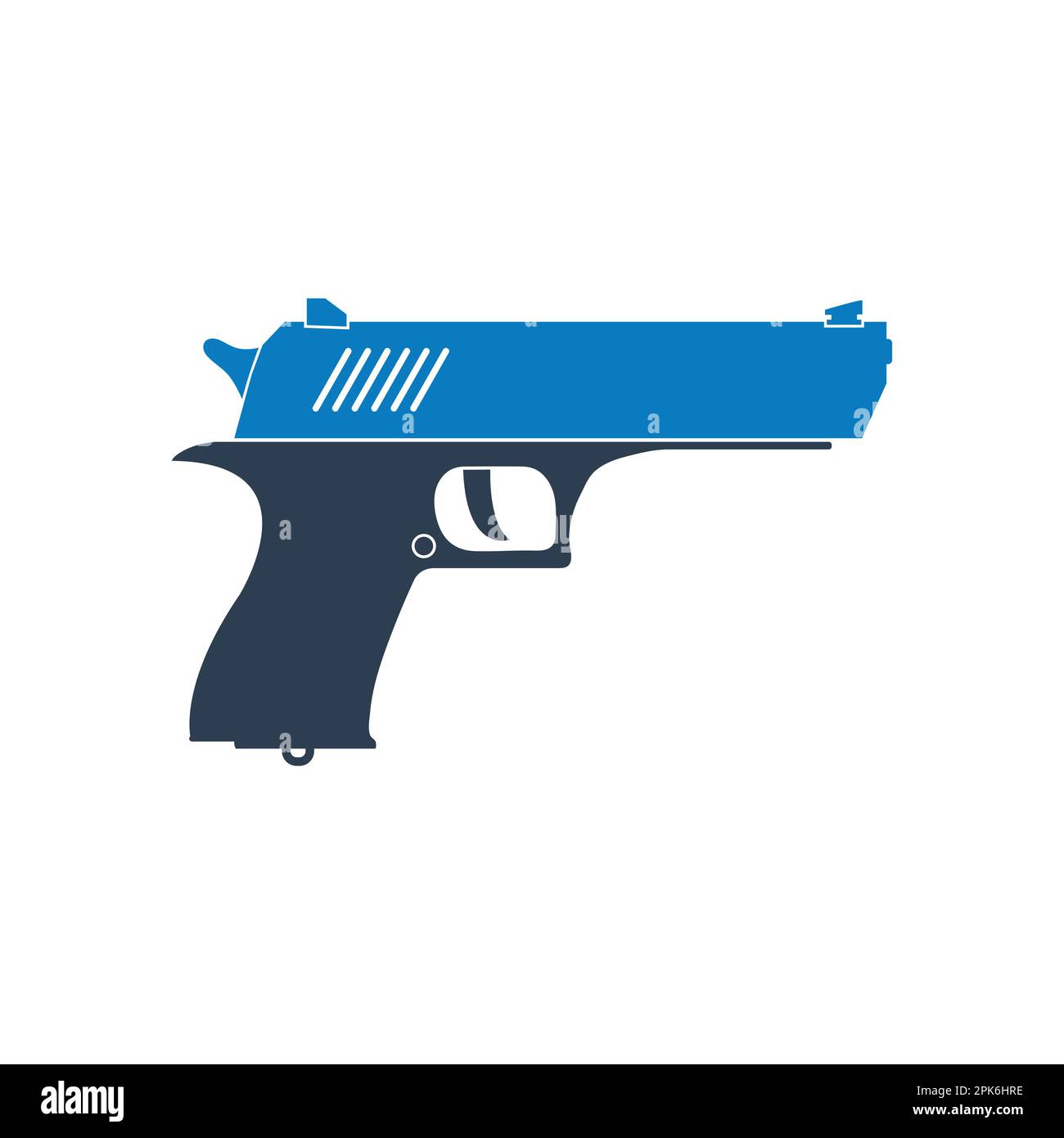 Pistol Gun Icon. Editable Vector Symbol Illustration Stock Vector Image ...