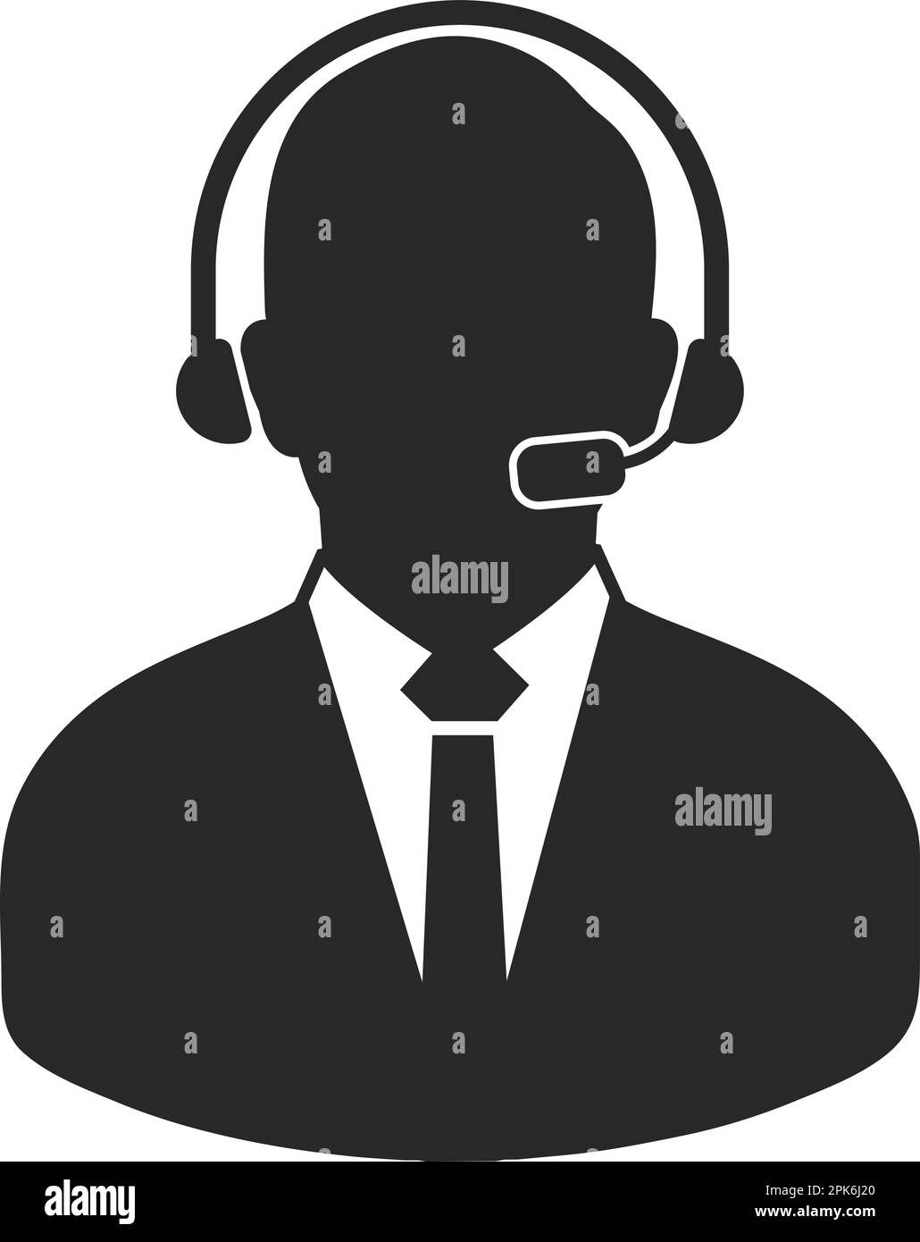 Male Costumer service icon. Flat style vector EPS Stock Vector Image ...