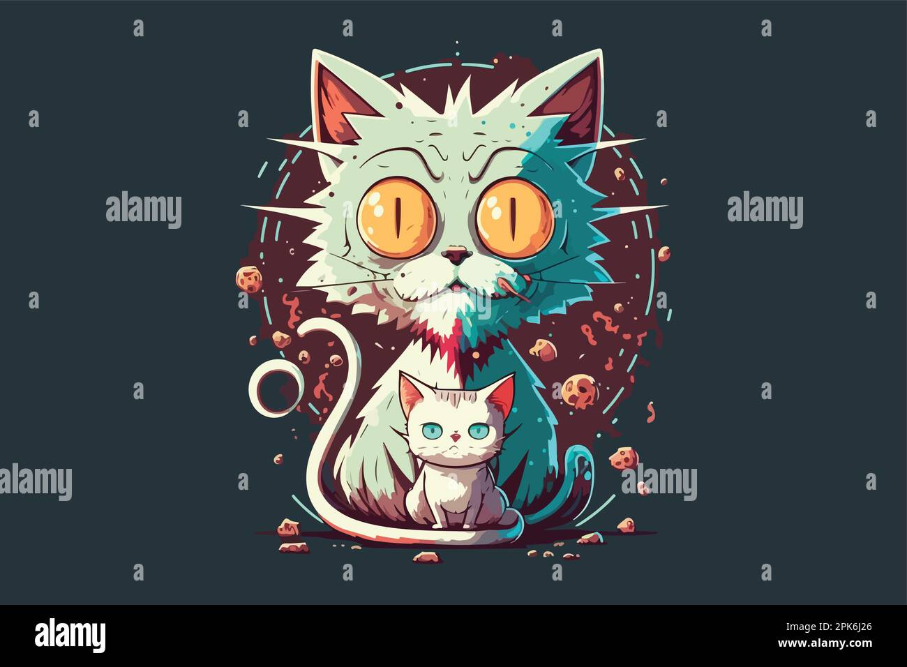 Cat animated clipart hi-res stock photography and images - Alamy