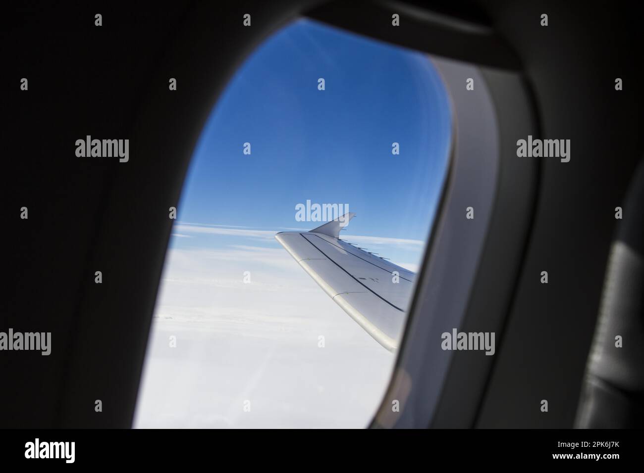 View from aircraft window Stock Photo - Alamy