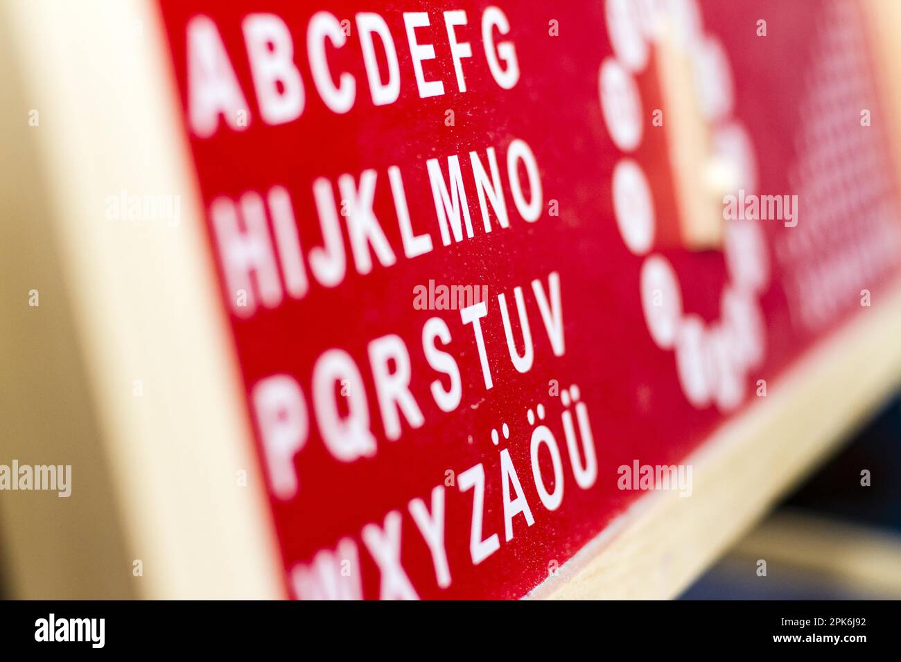 Blackboard with ABC Stock Photo - Alamy