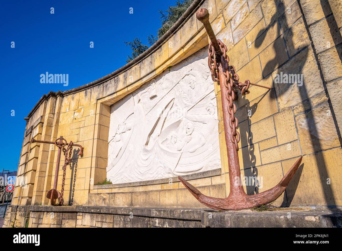 Fuenterrabia or Hondarribia municipality of Gipuzkoa. Basque Country ...