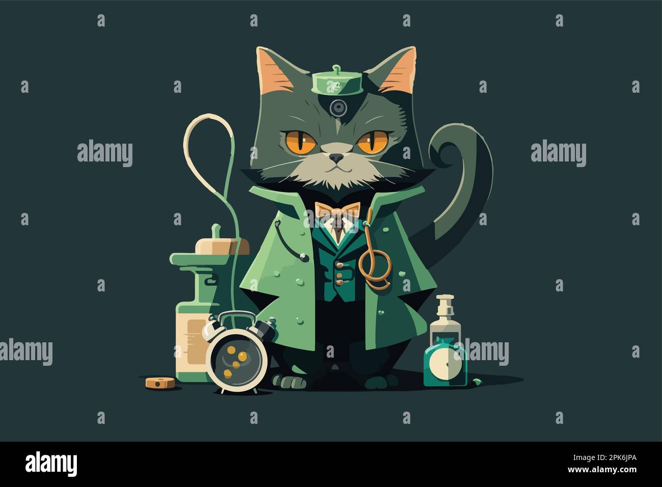 Cat doctor comic hi-res stock photography and images - Alamy