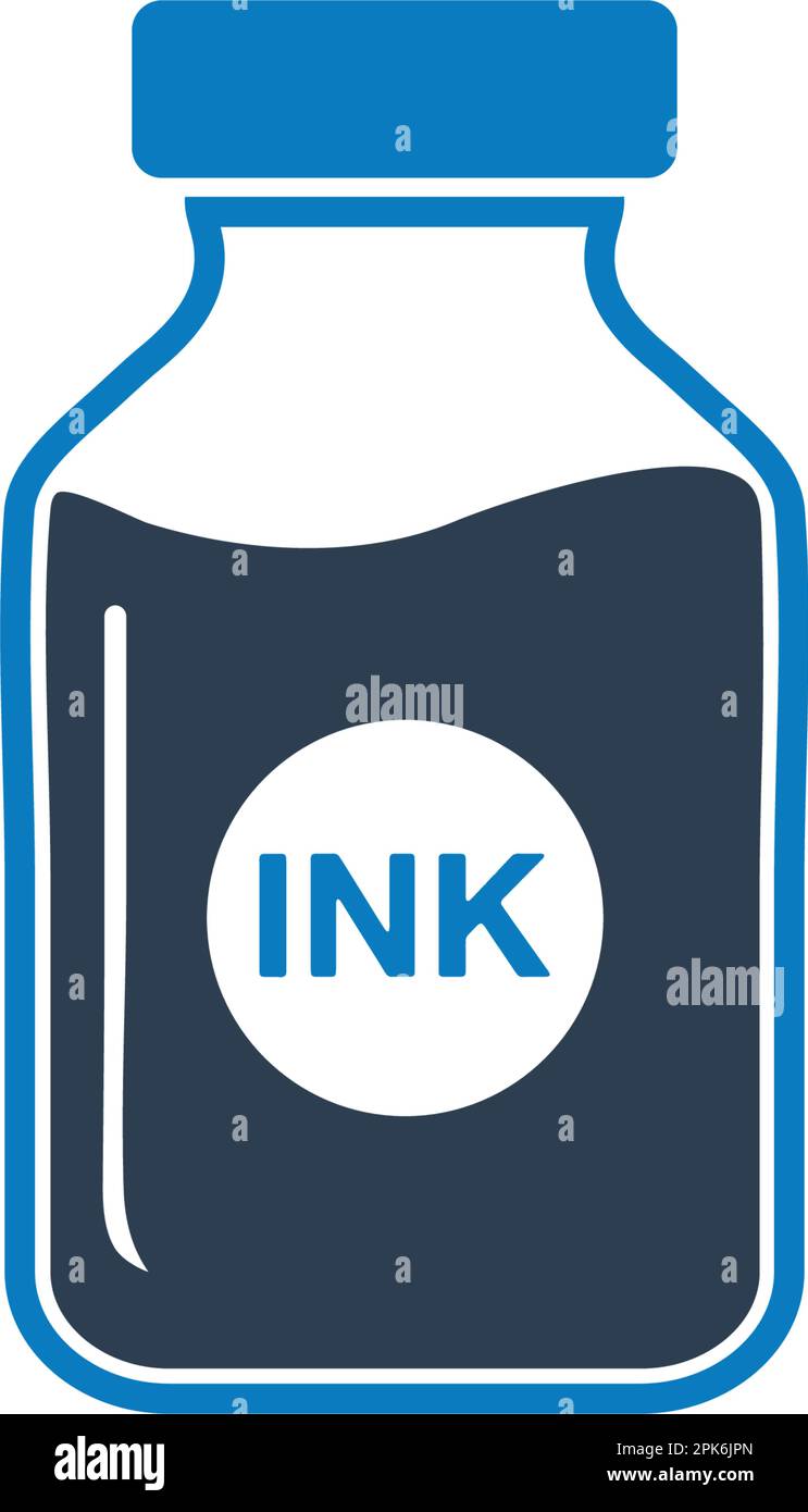 Ink Jar Icon. Editable Vector EPS Symbol Illustration Stock Vector ...