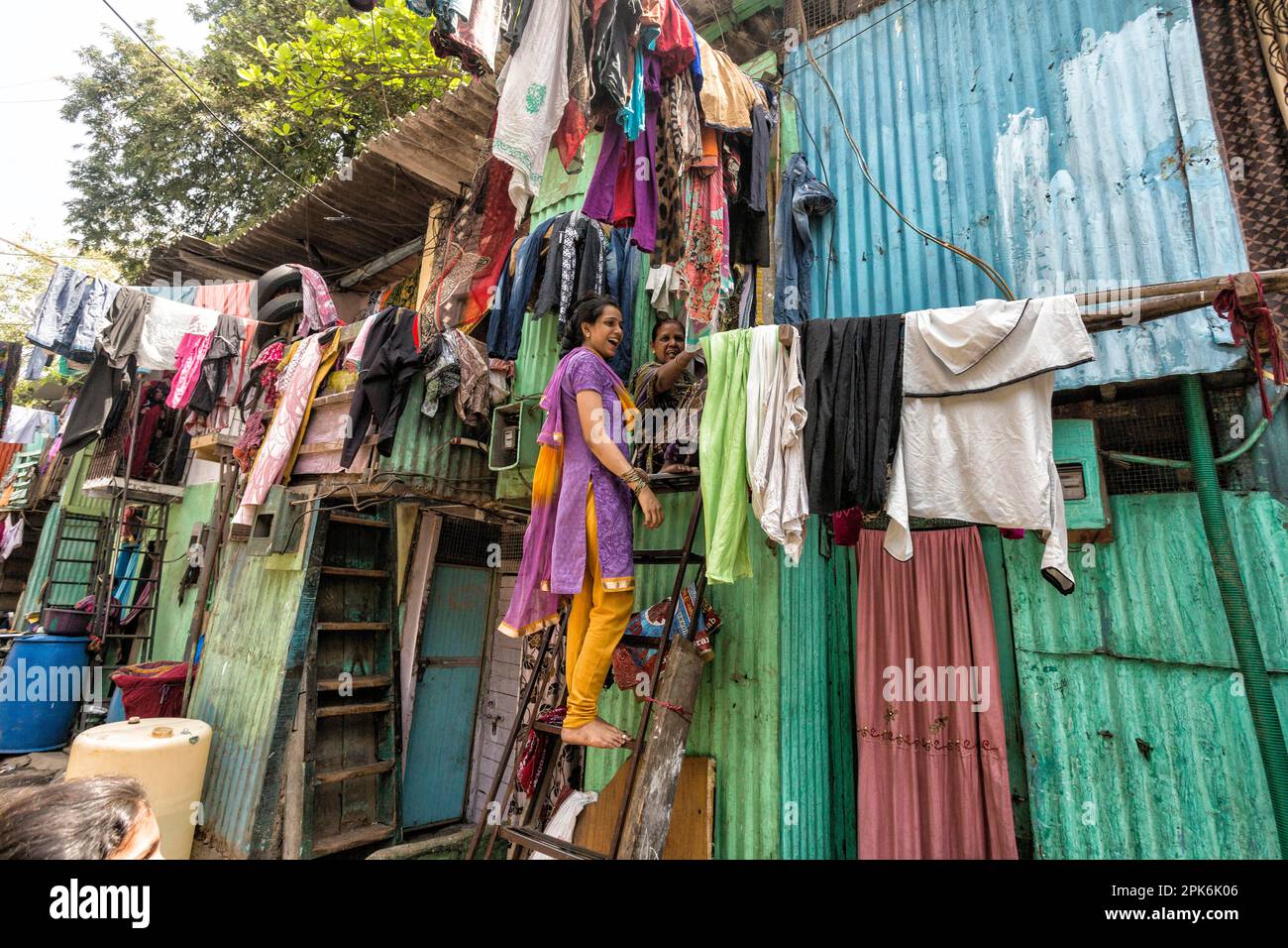 Dharavi In The Middle Of The City Asias Largest Slum With An Estimated