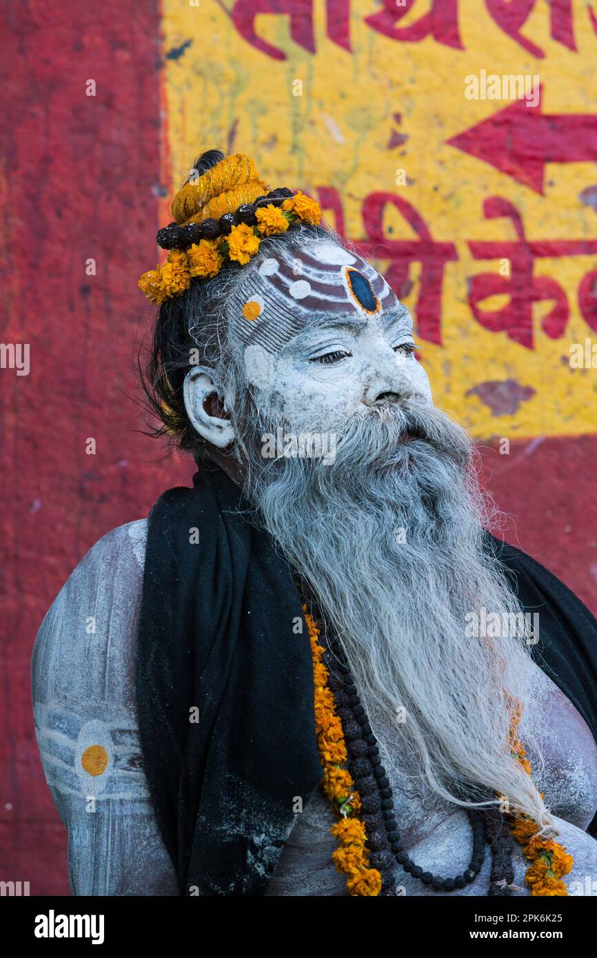 Sadhu, Hindu holy man, Varanasi, Uttar Pradesh, India Stock Photo - Alamy