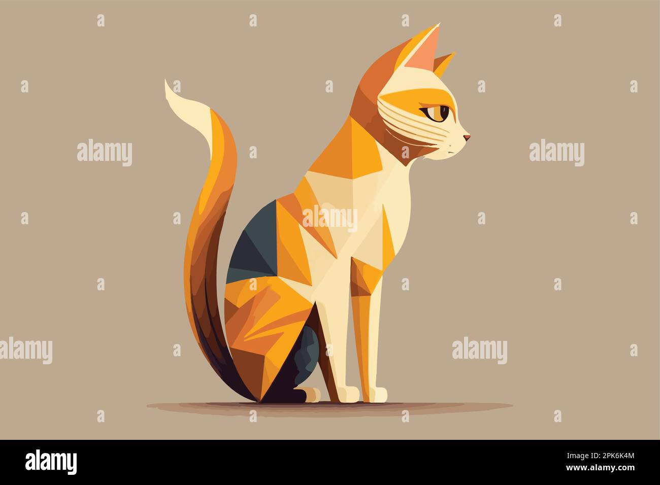 Low poly cat logo hi-res stock photography and images - Alamy