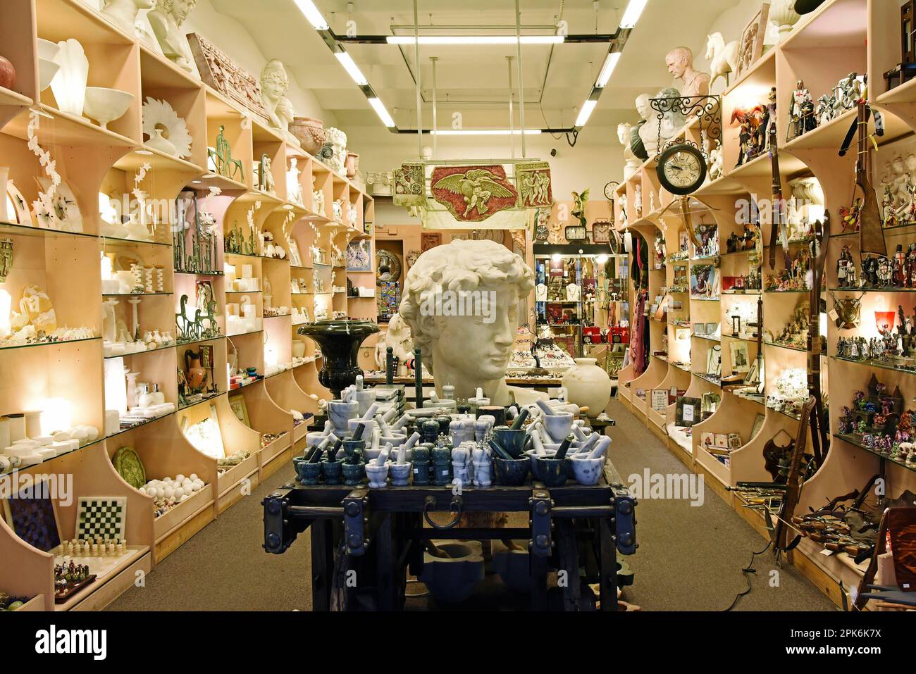 Sculptures, Handicrafts, Souvenirs, Souvenir Shop, Volterra, Province ...