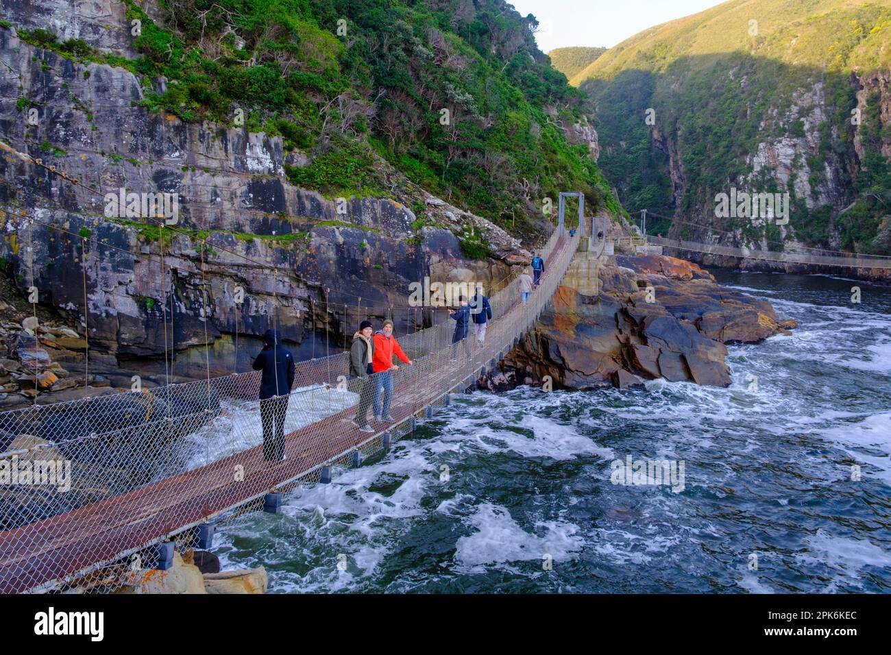 Suspension Bridge, Storms River Mouth, Tsitsikamma National Park ...
