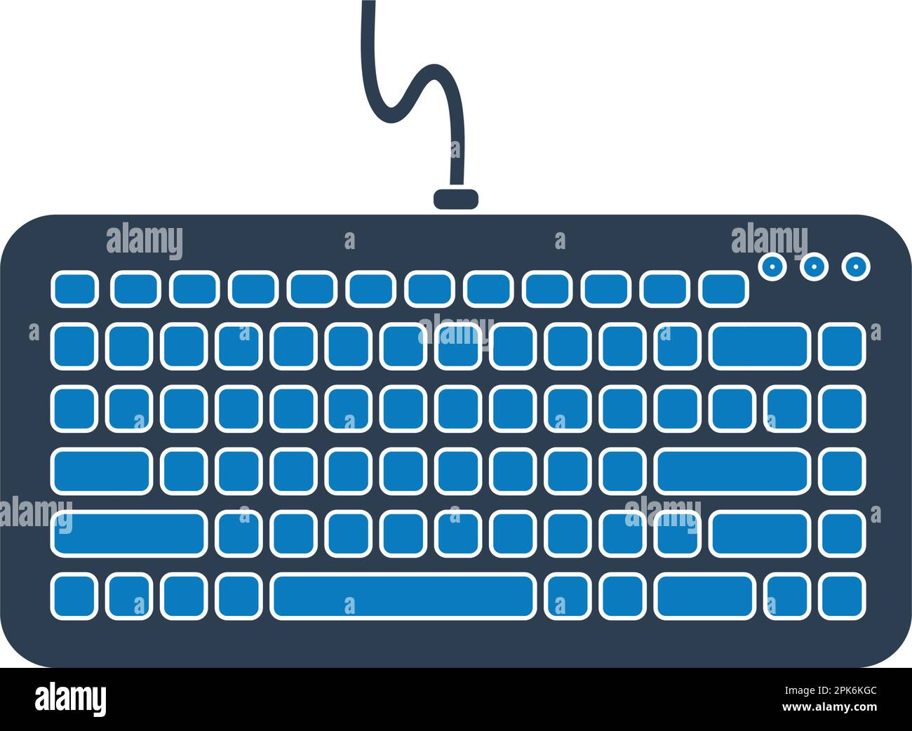 Computer Keyboard Icon. Flat style vector EPS Stock Vector Image & Art ...