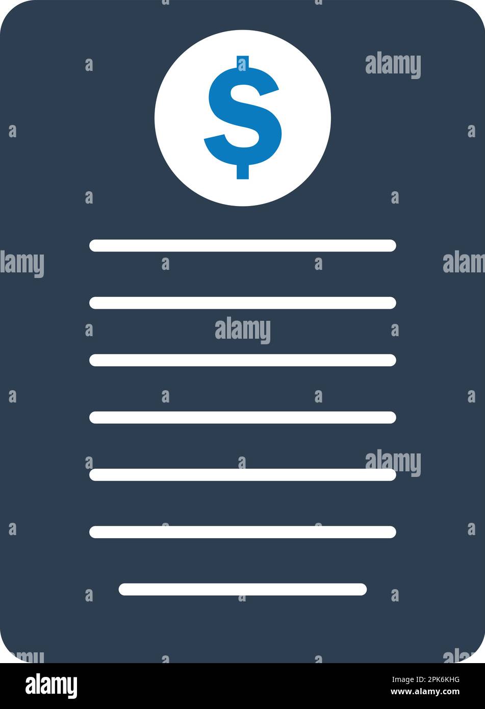 Invoice Icon.Flat style vector EPS Stock Vector Image & Art - Alamy