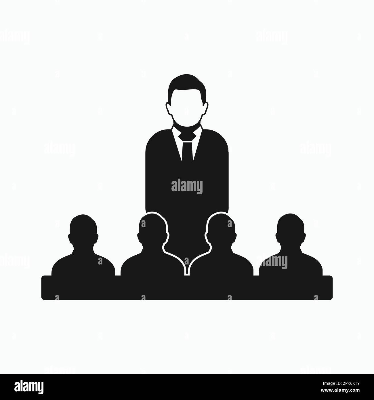 Leader icon. Flat style vector EPS Stock Vector Image & Art - Alamy