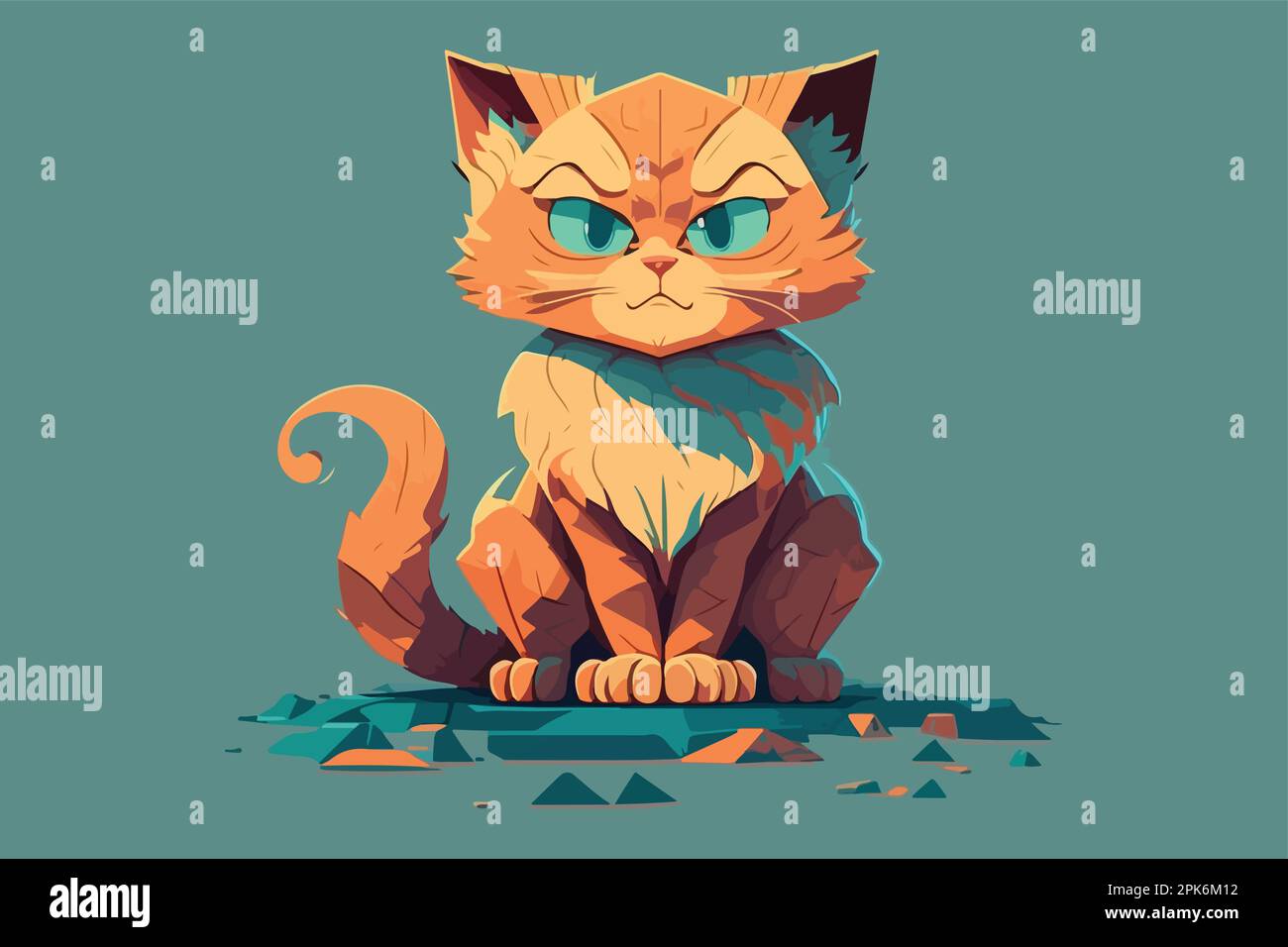 Cartoon cat full body scary hi-res stock photography and images - Alamy