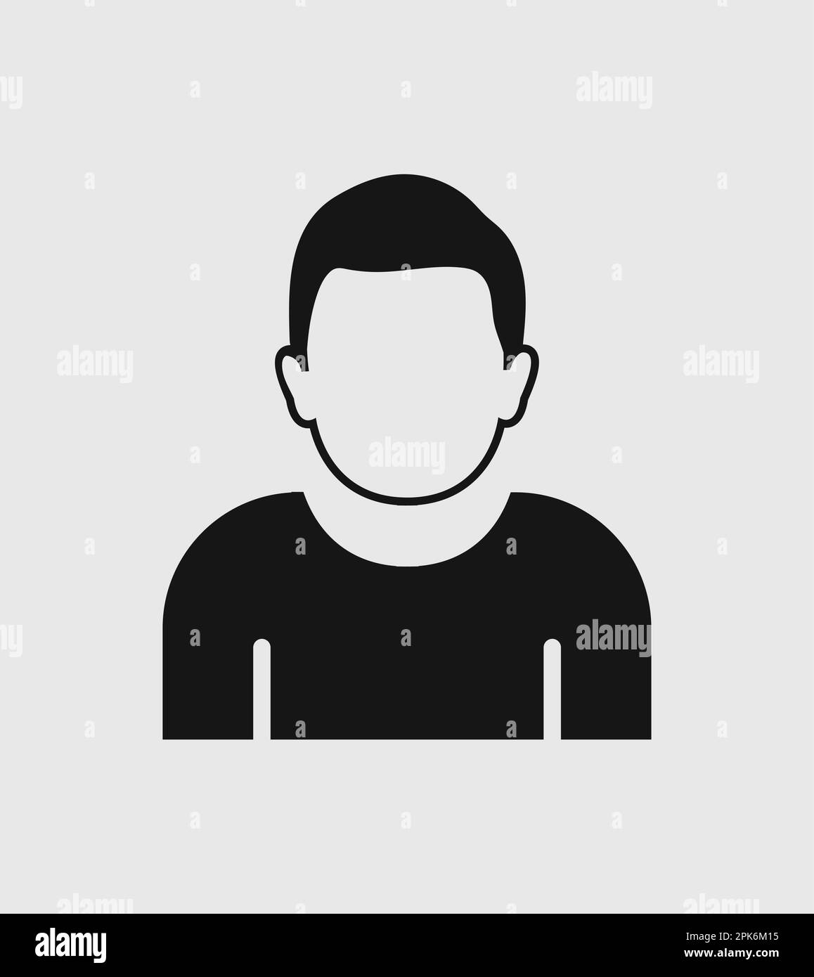 Man profile Icon on gray Background Stock Vector Image & Art - Alamy