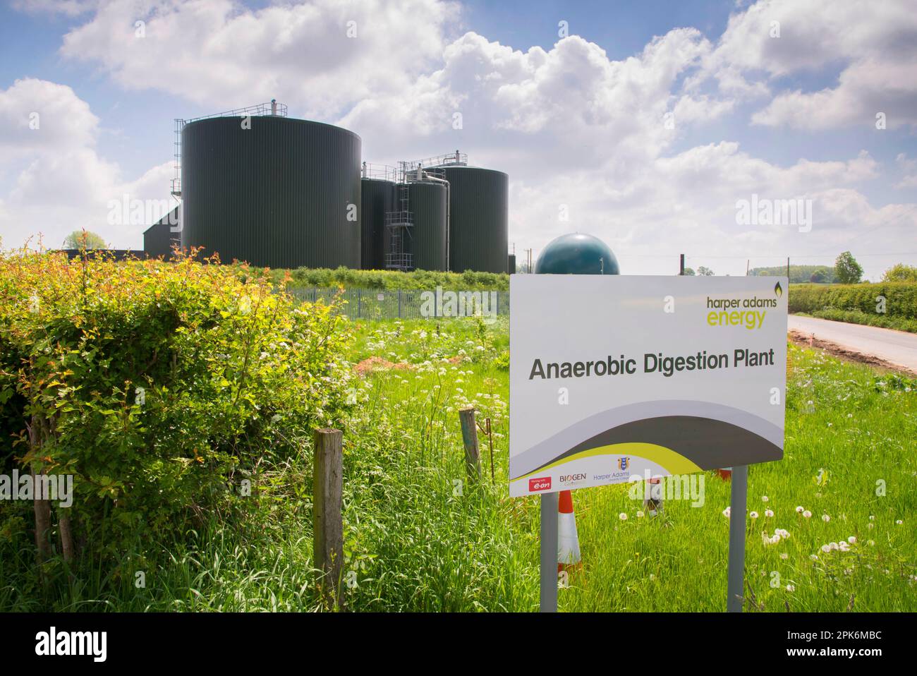 Anaerobic digestion plant, Harper Adams, Newport, Shropshire, England ...