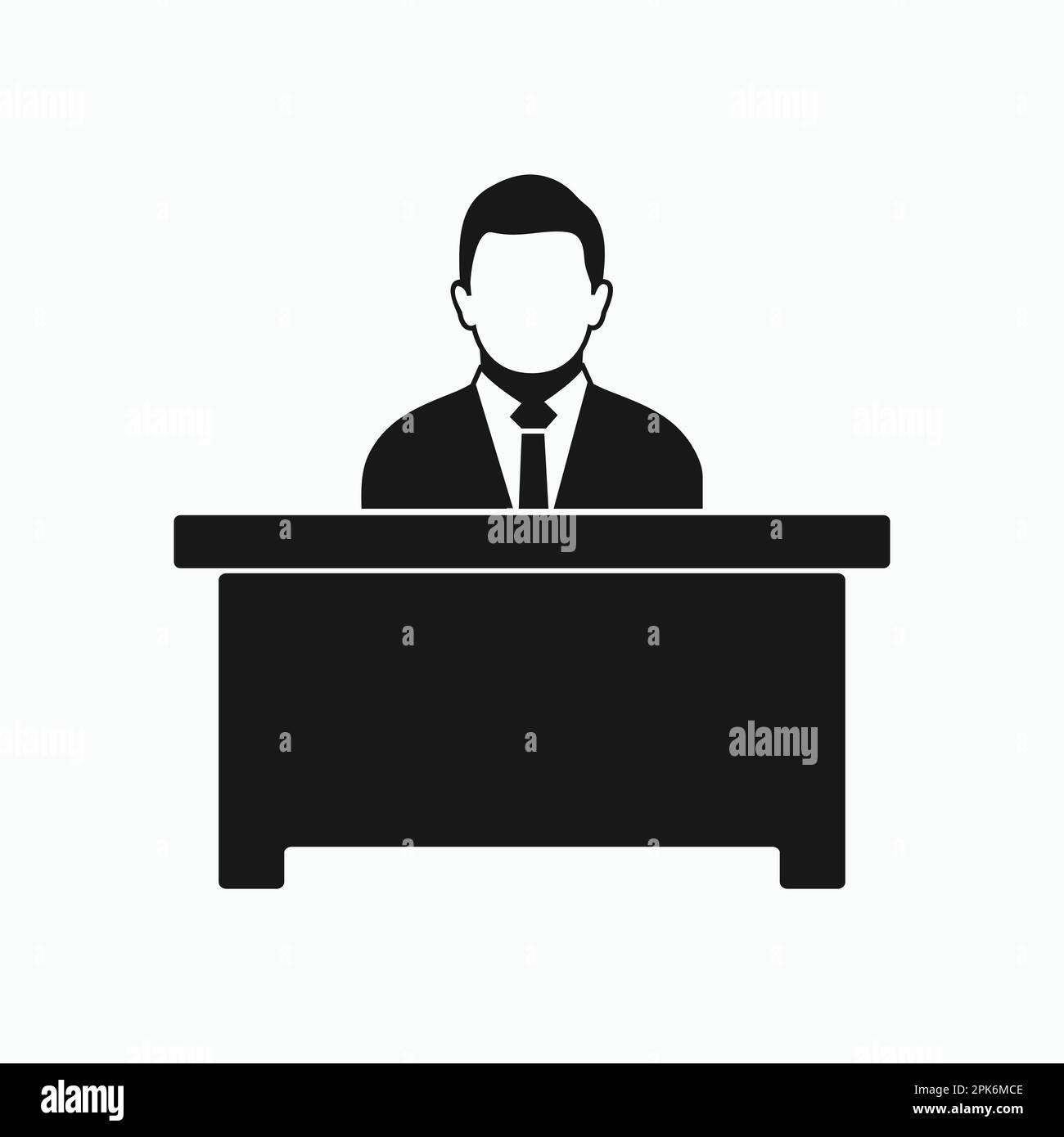 Manager Icon. Flat style vector EPS Stock Vector Image & Art - Alamy