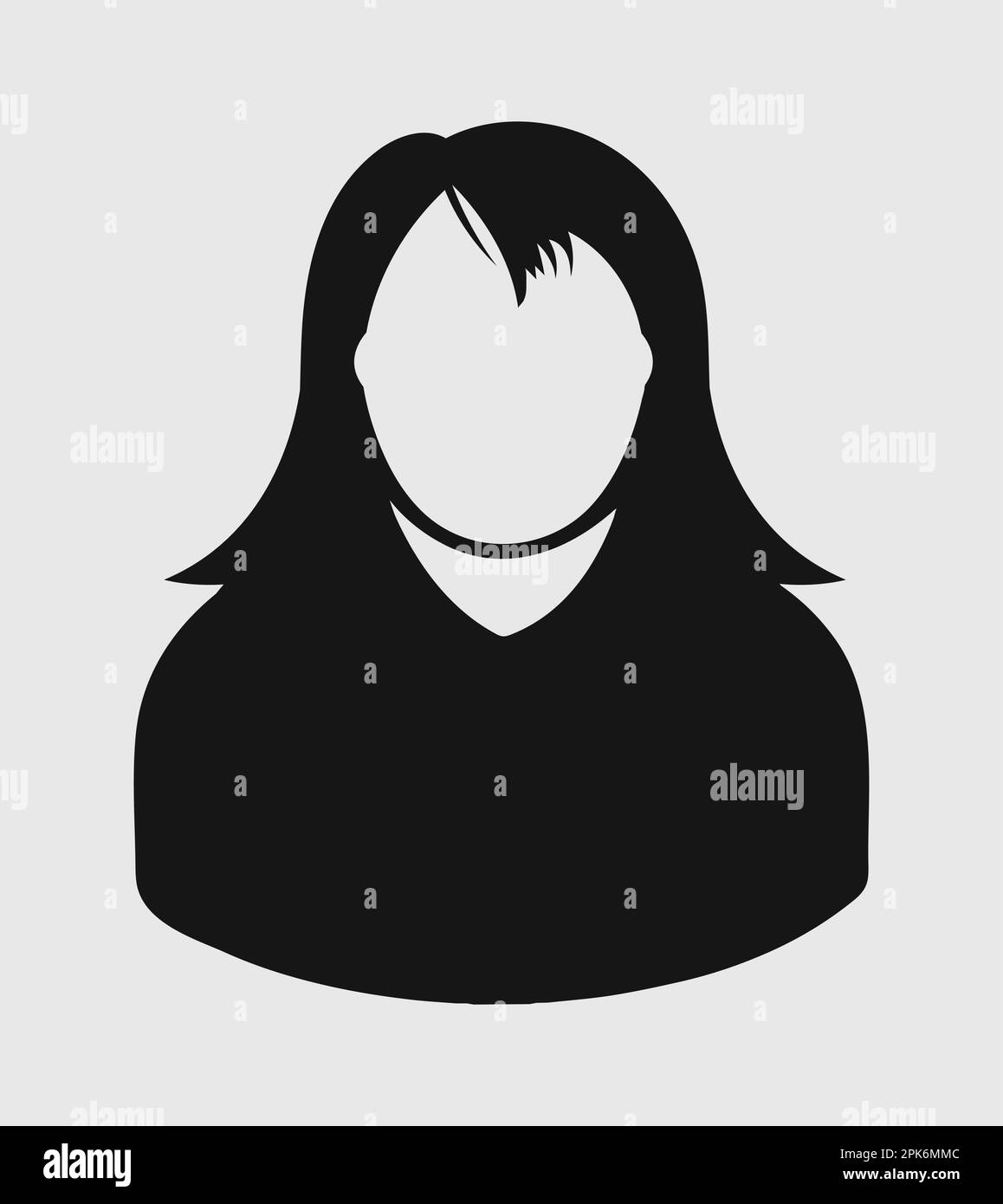 Woman profile icon on Stock Vector Images - Alamy