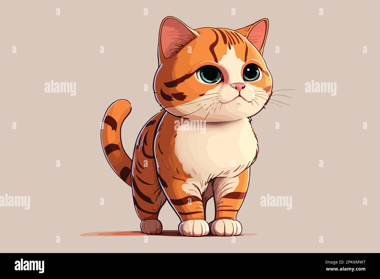 Cartoon cat full body scary Stock Vector Images - Alamy