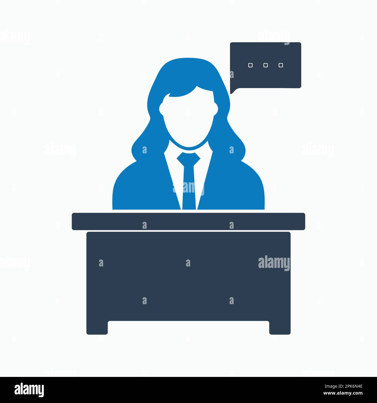Manager Icon. Flat style vector EPS Stock Vector Image & Art - Alamy